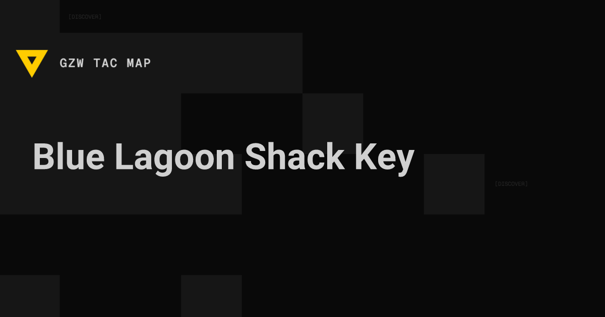 Blue Lagoon Shack Key