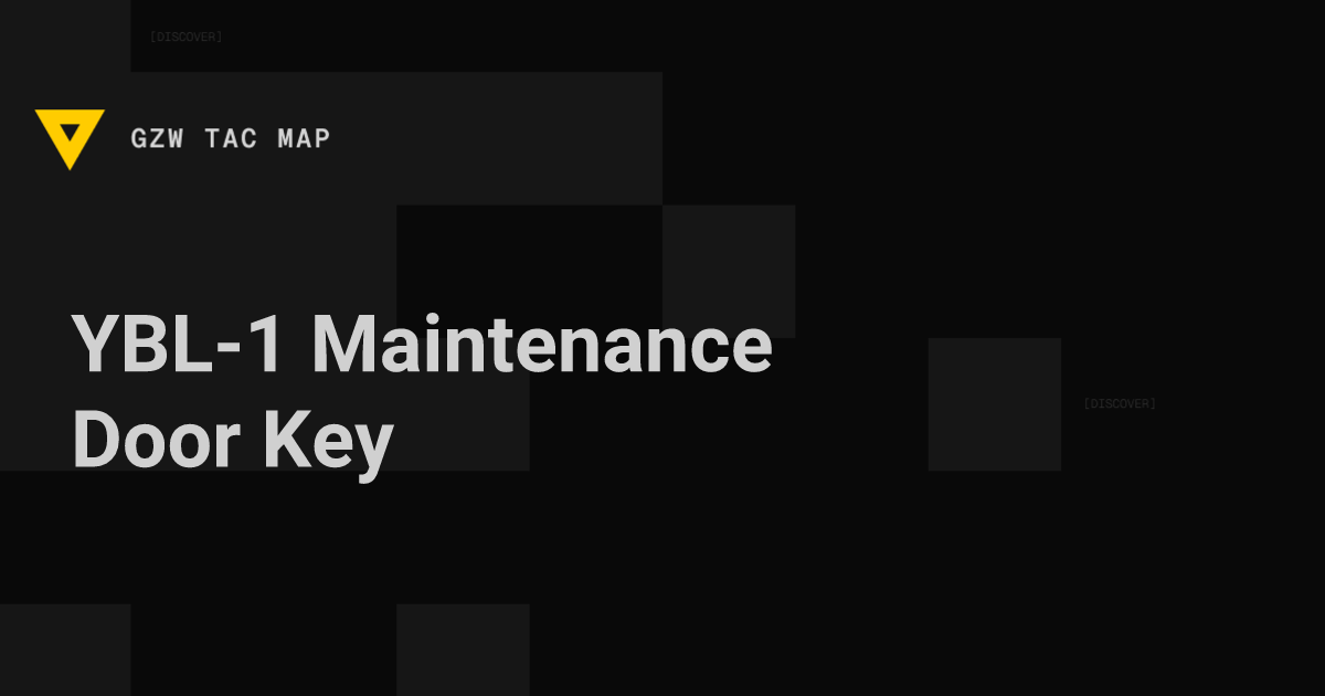 YBL-1 Maintenance Door Key